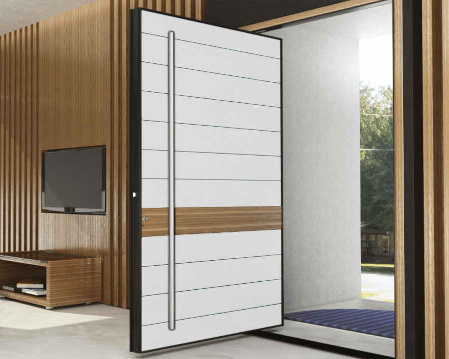 Spitfire Pivot Aluminium Entrance Doors | Droylsden Glass Limited