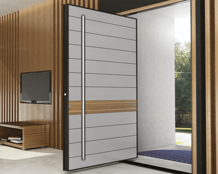 Spitfire Pivot Aluminium Entrance Doors | Droylsden Glass Limited